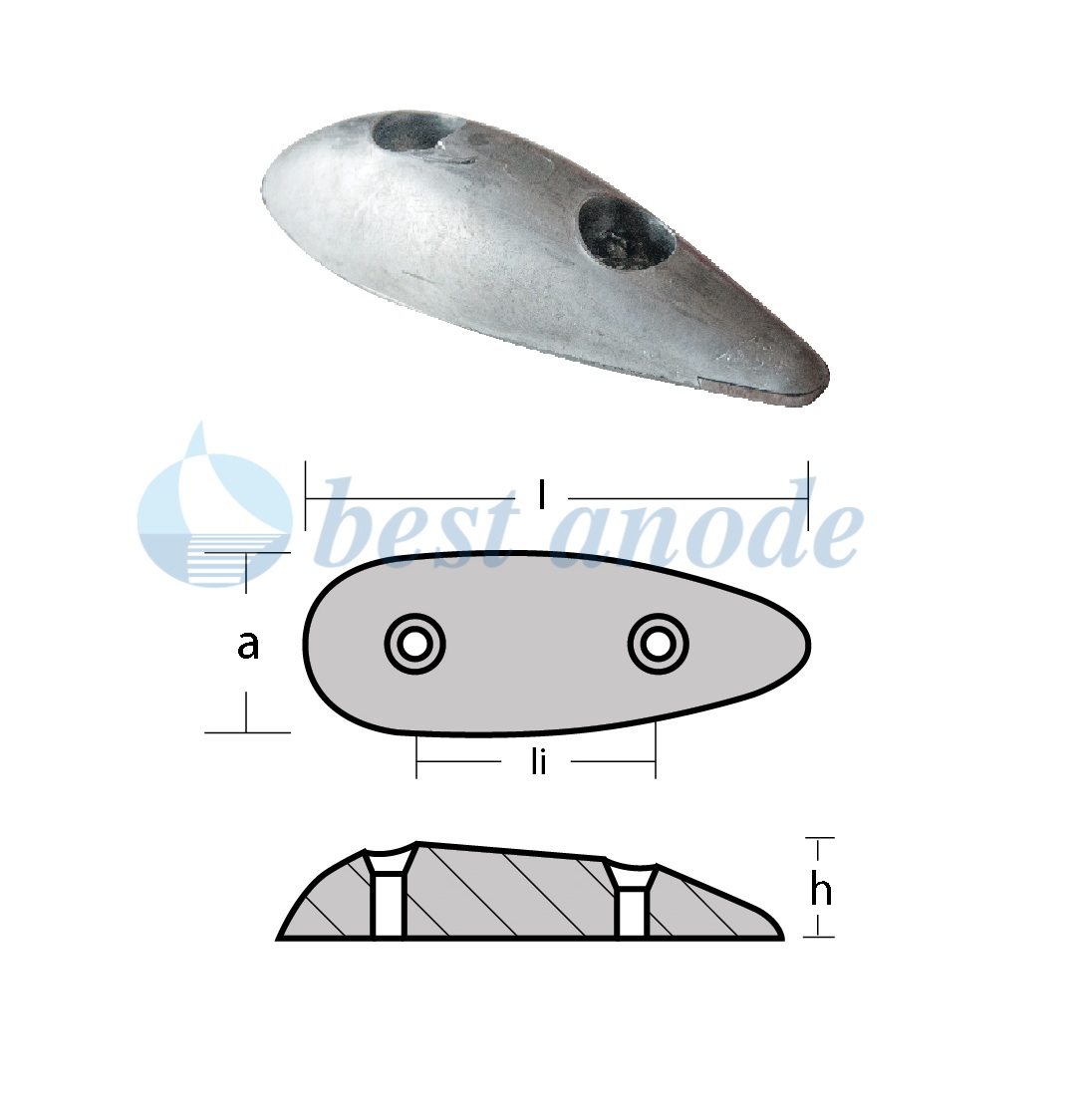 Oval Series Anodes - MRC Water Sports